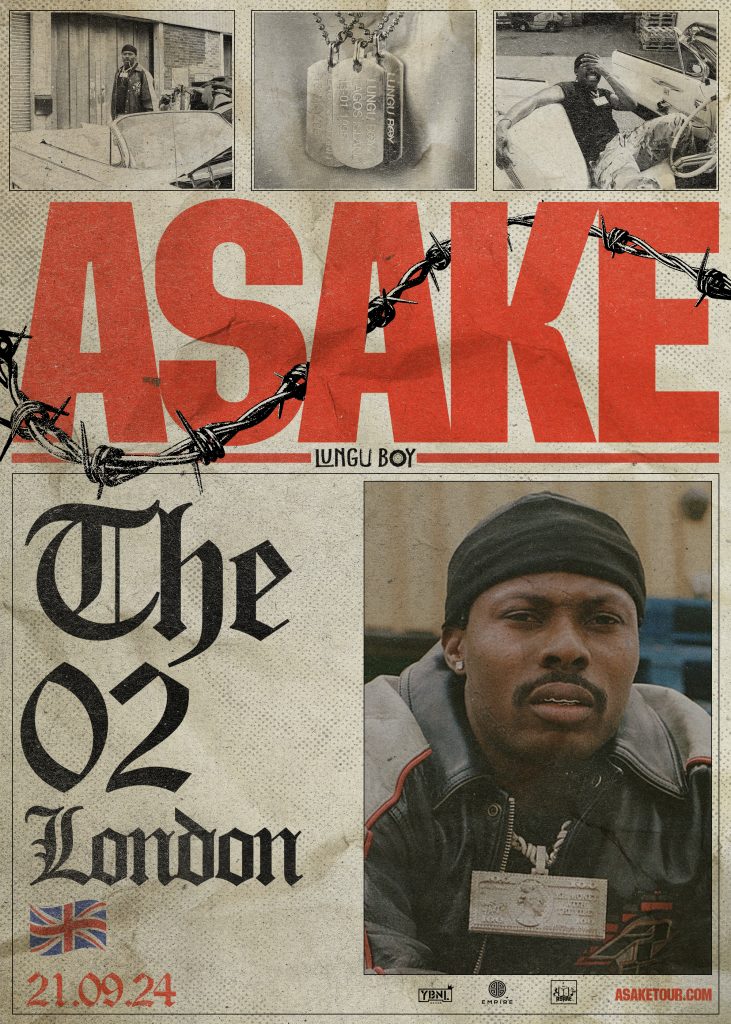 Asake is set to headline the O2 Arena for the second time - Uncutxtra Magazine